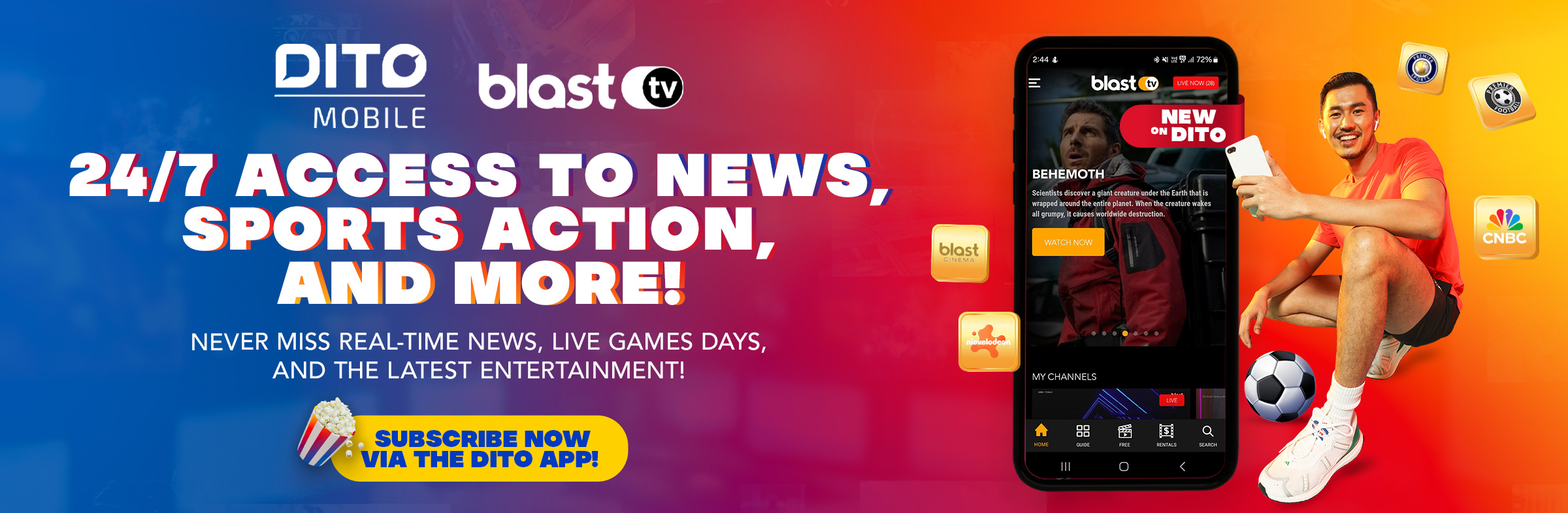 Use DITO Load for Blast TV Subscription & Enjoy Streaming!